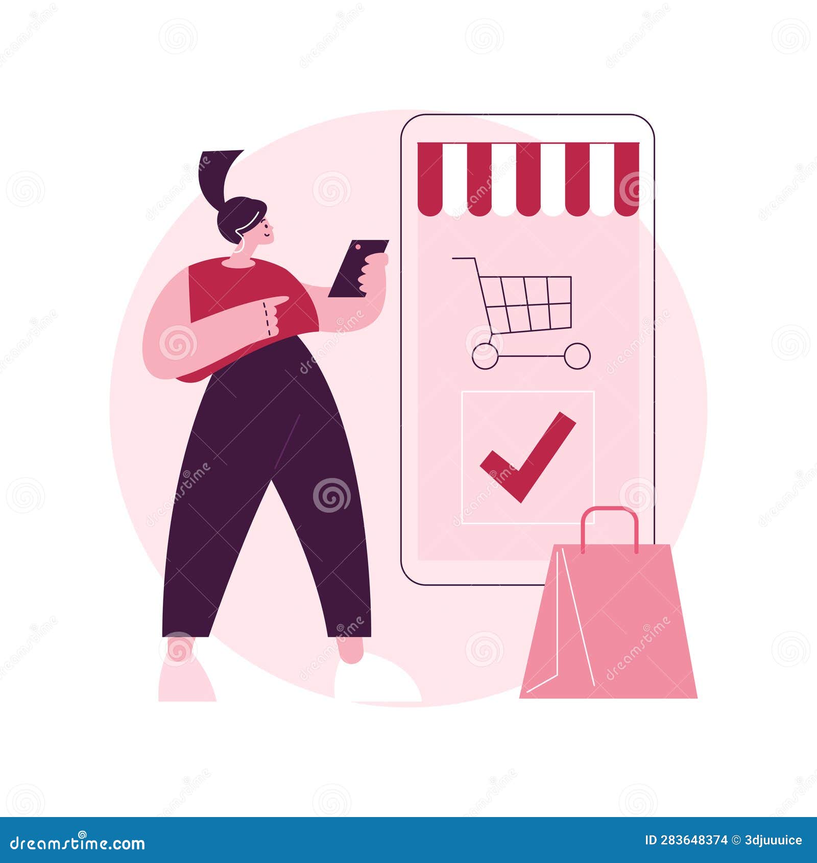 Order Placed Abstract Concept Vector Illustration. Stock Vector ...