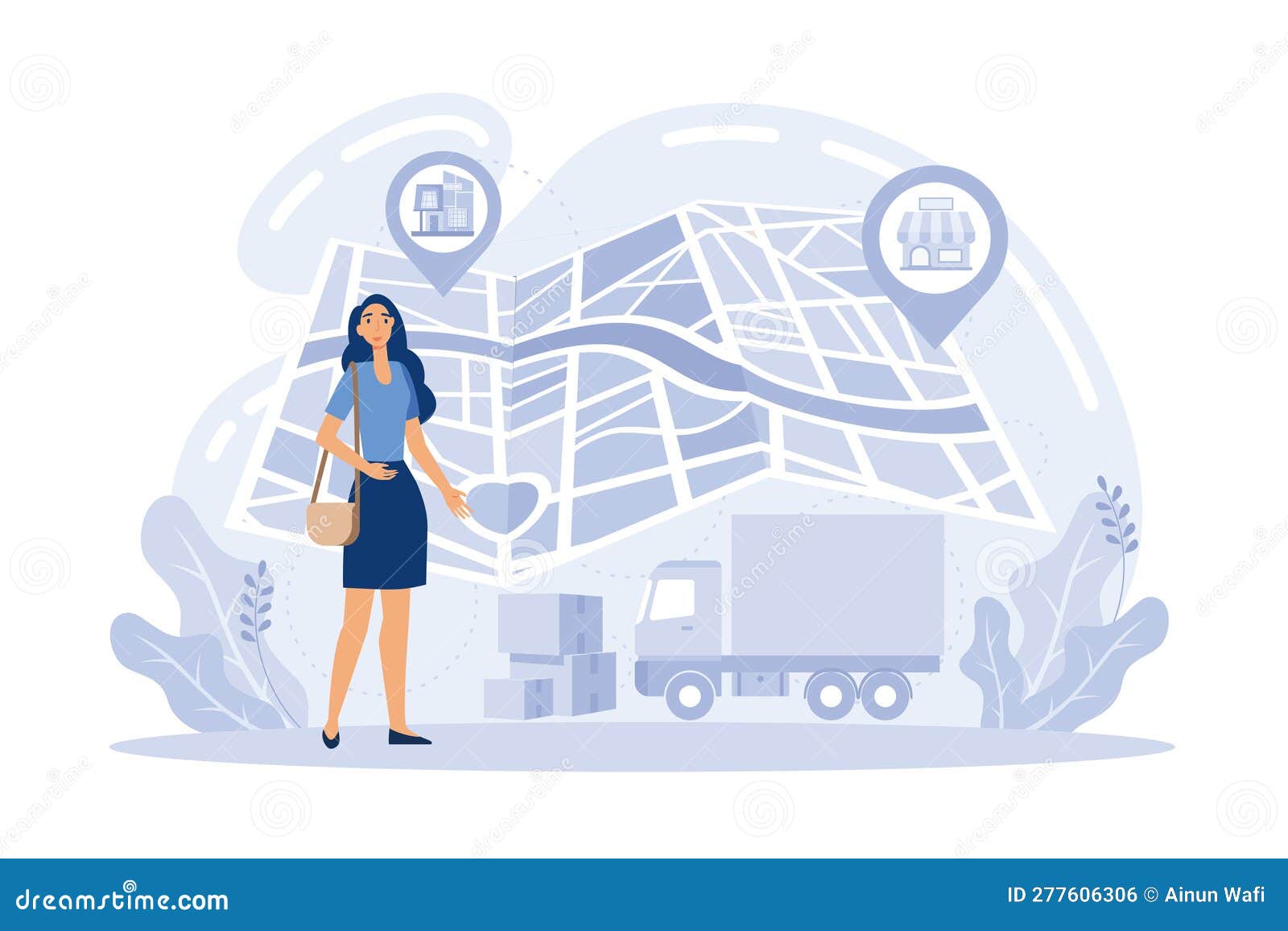 Order Placed. E-commerce Model, Online Store Delivery, Booking Process ...