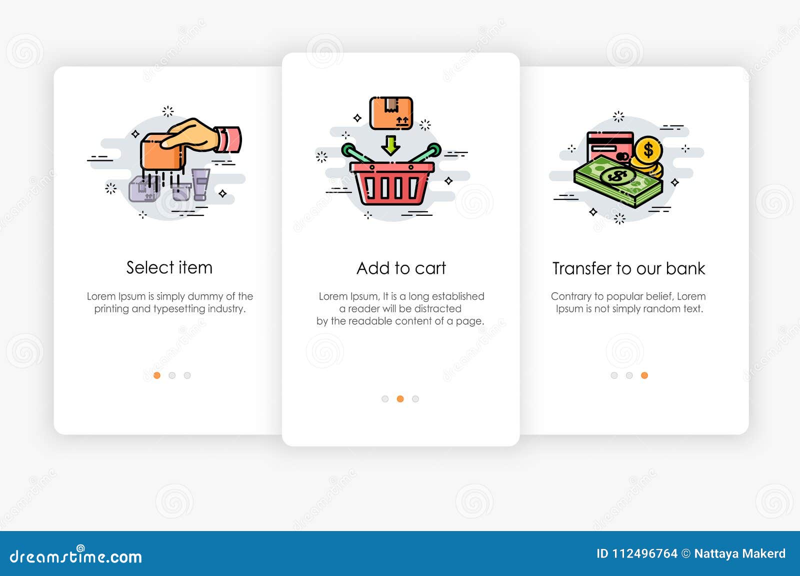 Order Process Concept. How To Order. Modern And Simplified Illustration ...