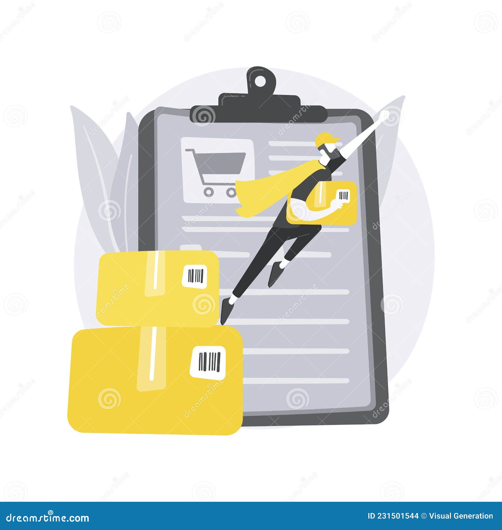 Order Processed Abstract Concept Vector Illustration. Stock Vector ...
