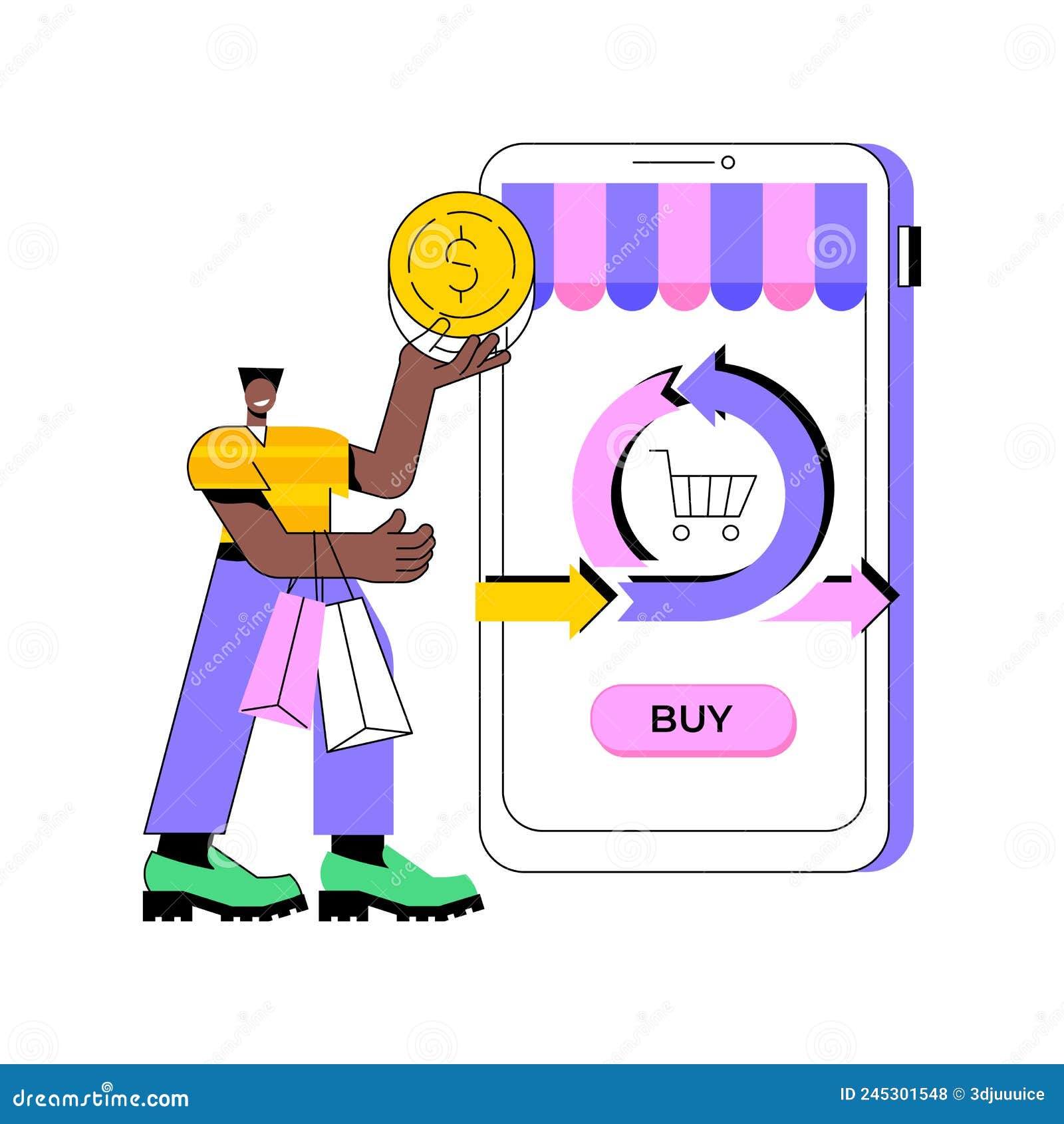 Order Processed Abstract Concept Vector Illustration. Stock Vector ...