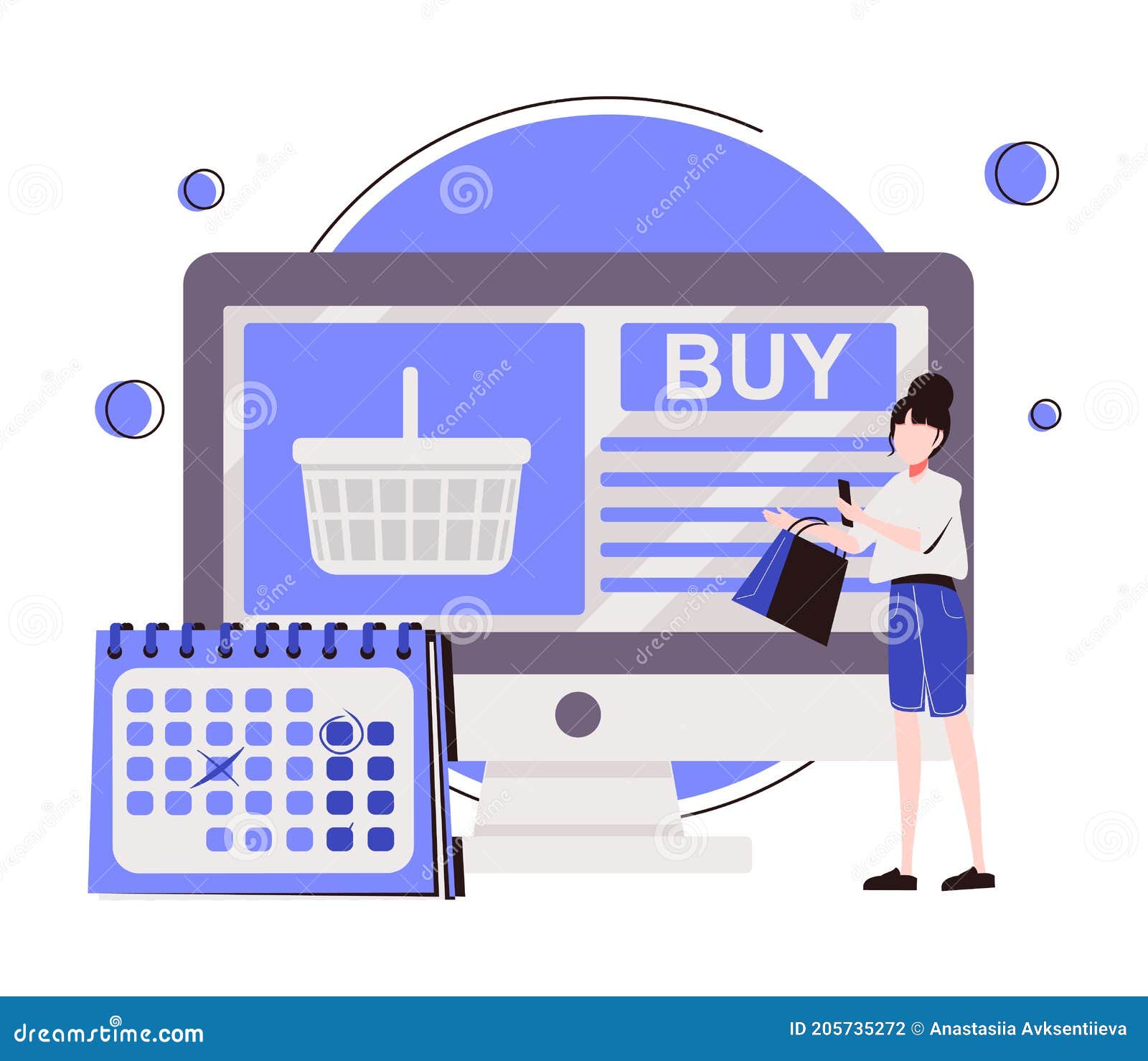 Order Processing Abstract Concept Vector Illustration. Inventory Management, Warehouse ...