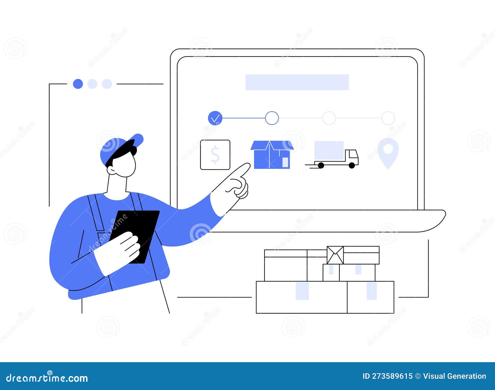 Order Processing Abstract Concept Vector Illustration. Stock Vector ...