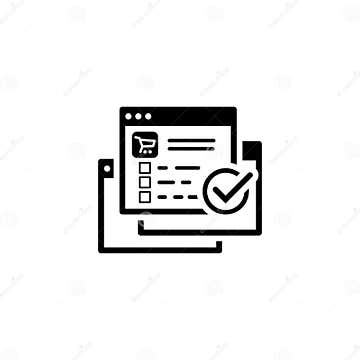 Order Processing Icon. Flat Design Stock Illustration - Illustration of ...