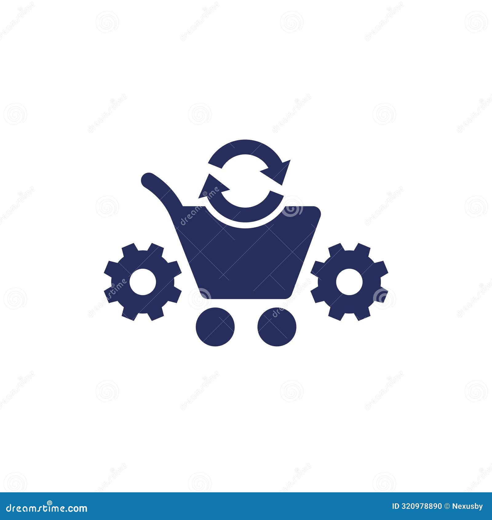 Order Processing and Procurement Icon Stock Vector - Illustration of ...