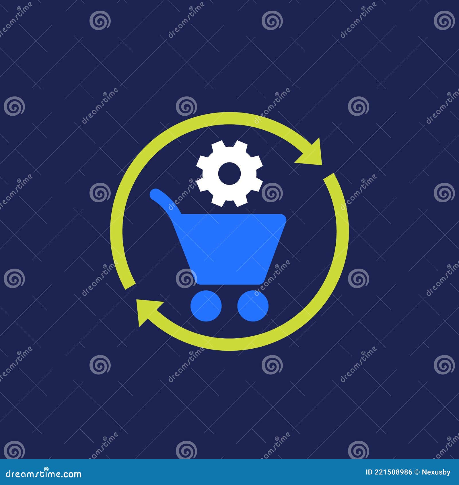 Order Processing or Procurement Icon, Flat Vector Stock Vector ...