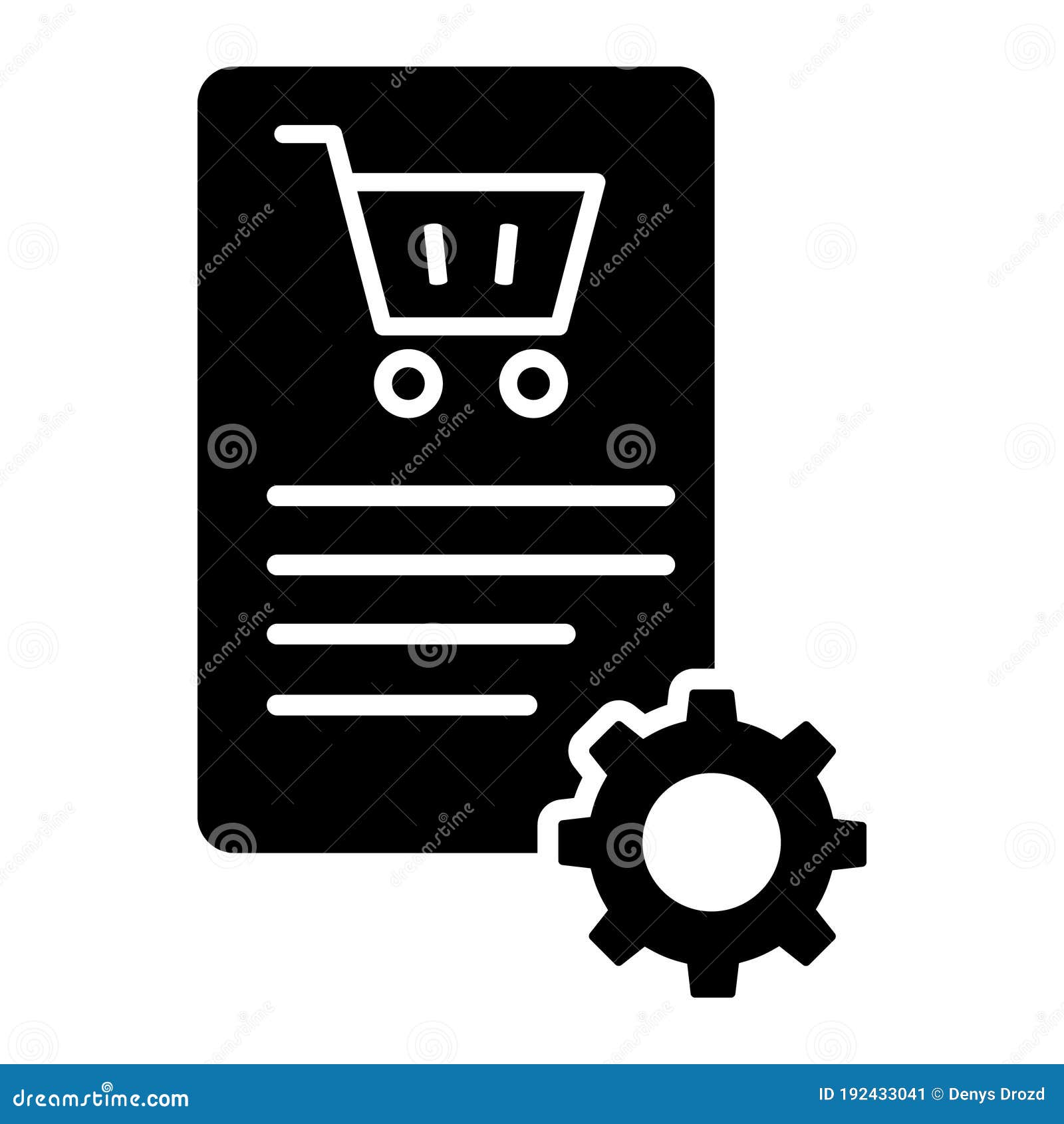 Order Processing Vector Icon. Purchase Illustration Sign. Checkout ...