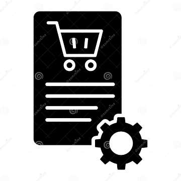 Order Processing Vector Icon. Purchase Illustration Sign. Checkout ...