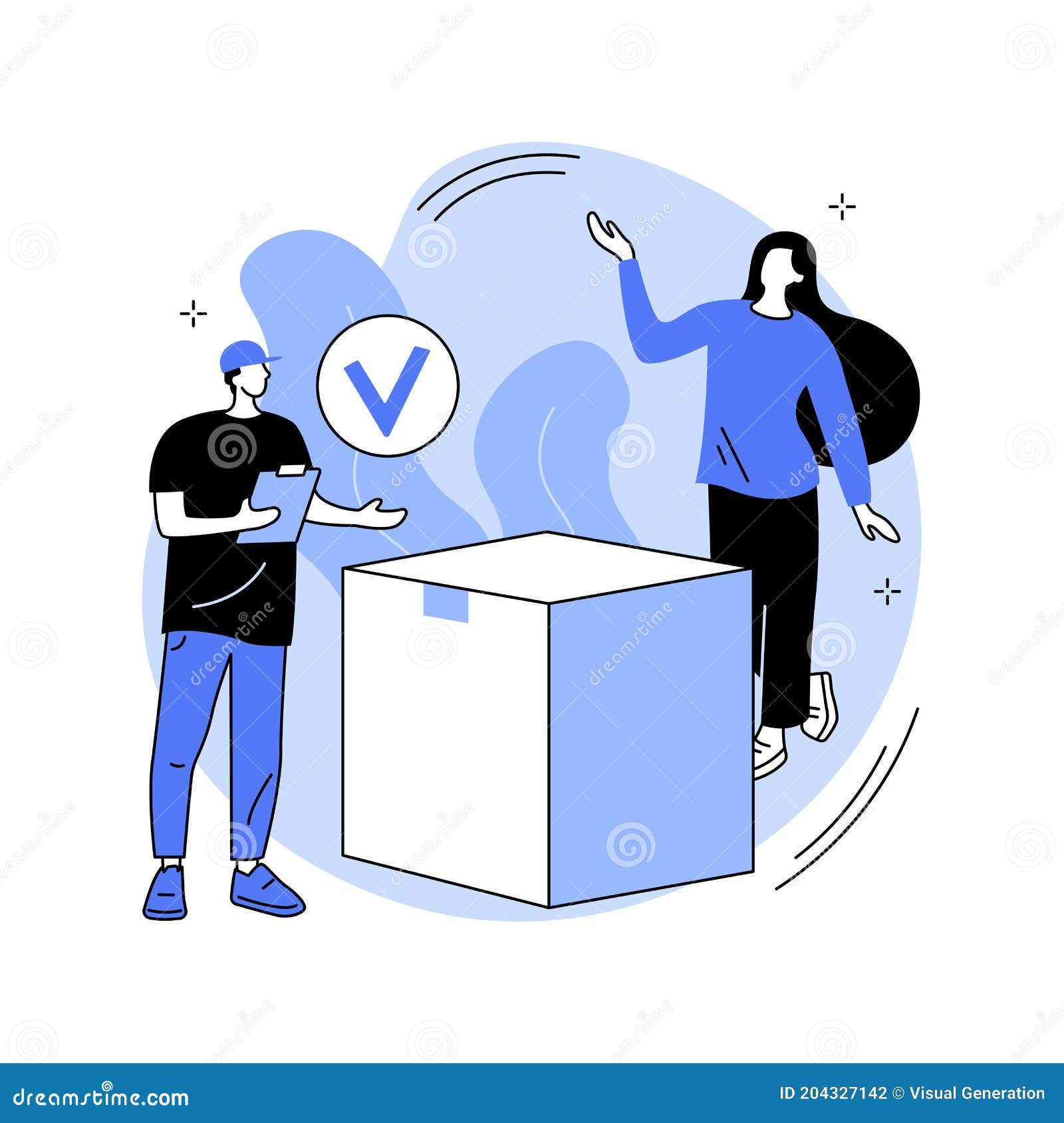 Order Received Abstract Concept Vector Illustration. Stock Vector ...