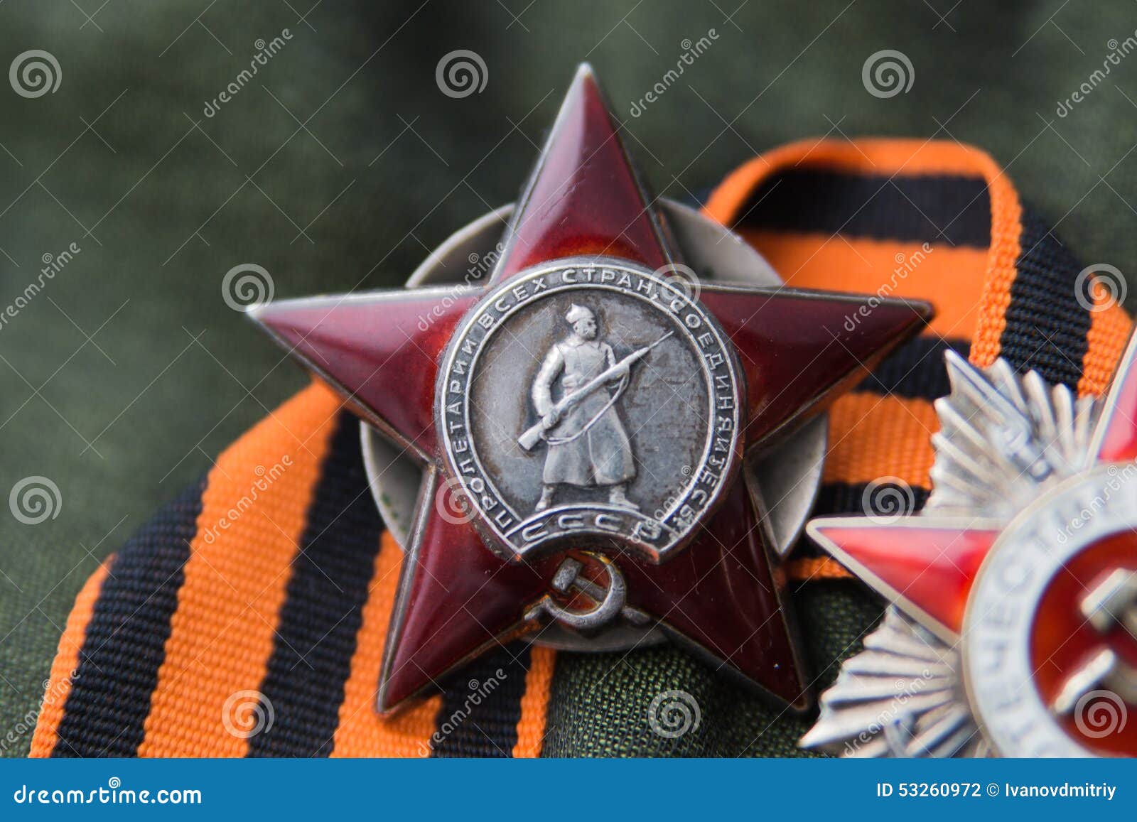 Order of the Red Star stock photo. Image of soldiers - 53260972