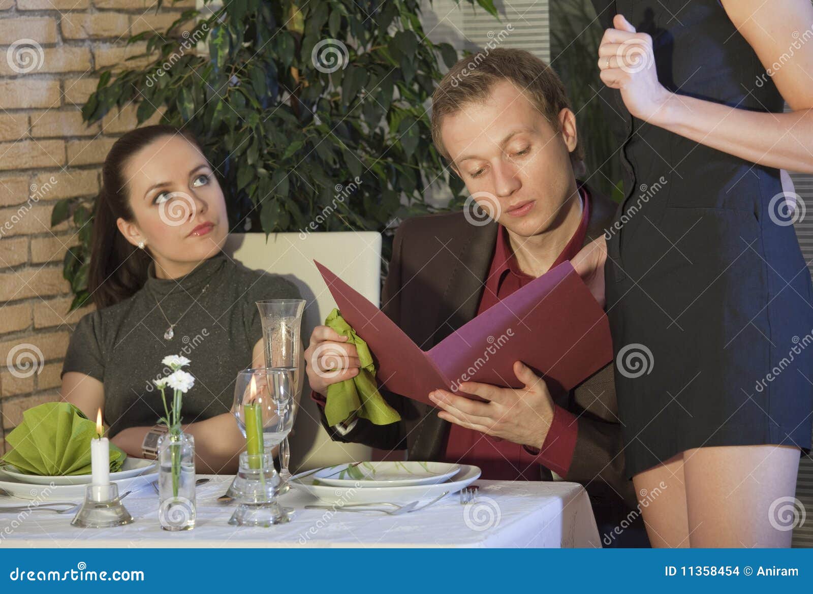 Order in restaurant stock photo. Image of order, card - 11358454