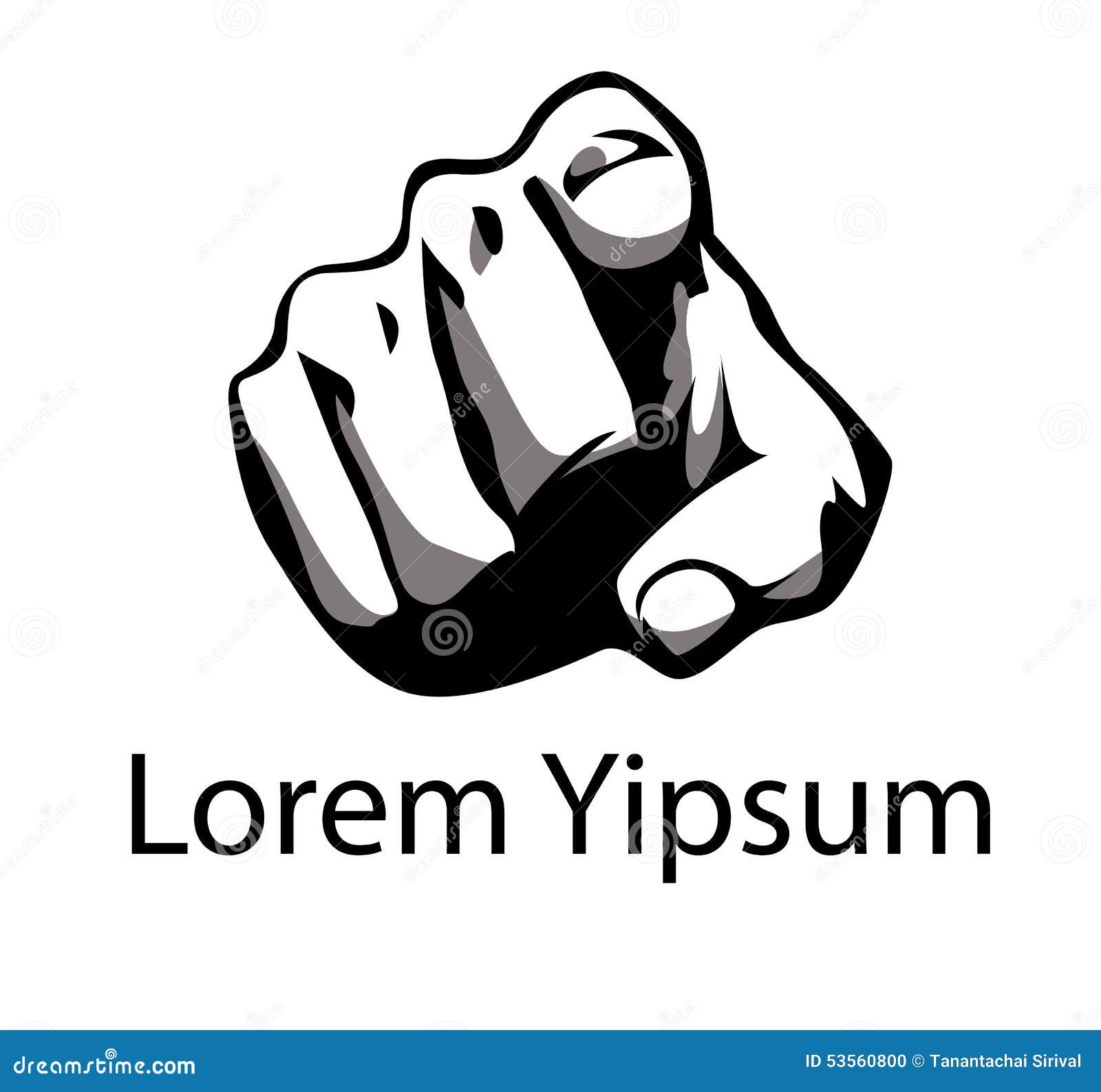 Order stock vector. Illustration of order, hand, force - 53560800