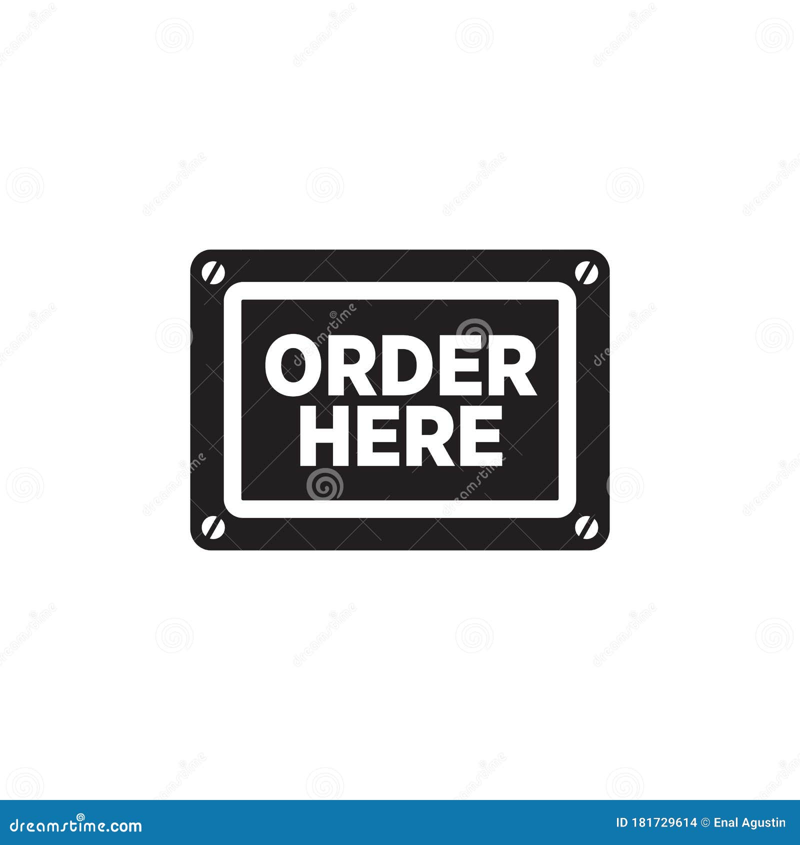 Order Sign Logo Design Template Stock Vector - Illustration of grabs ...