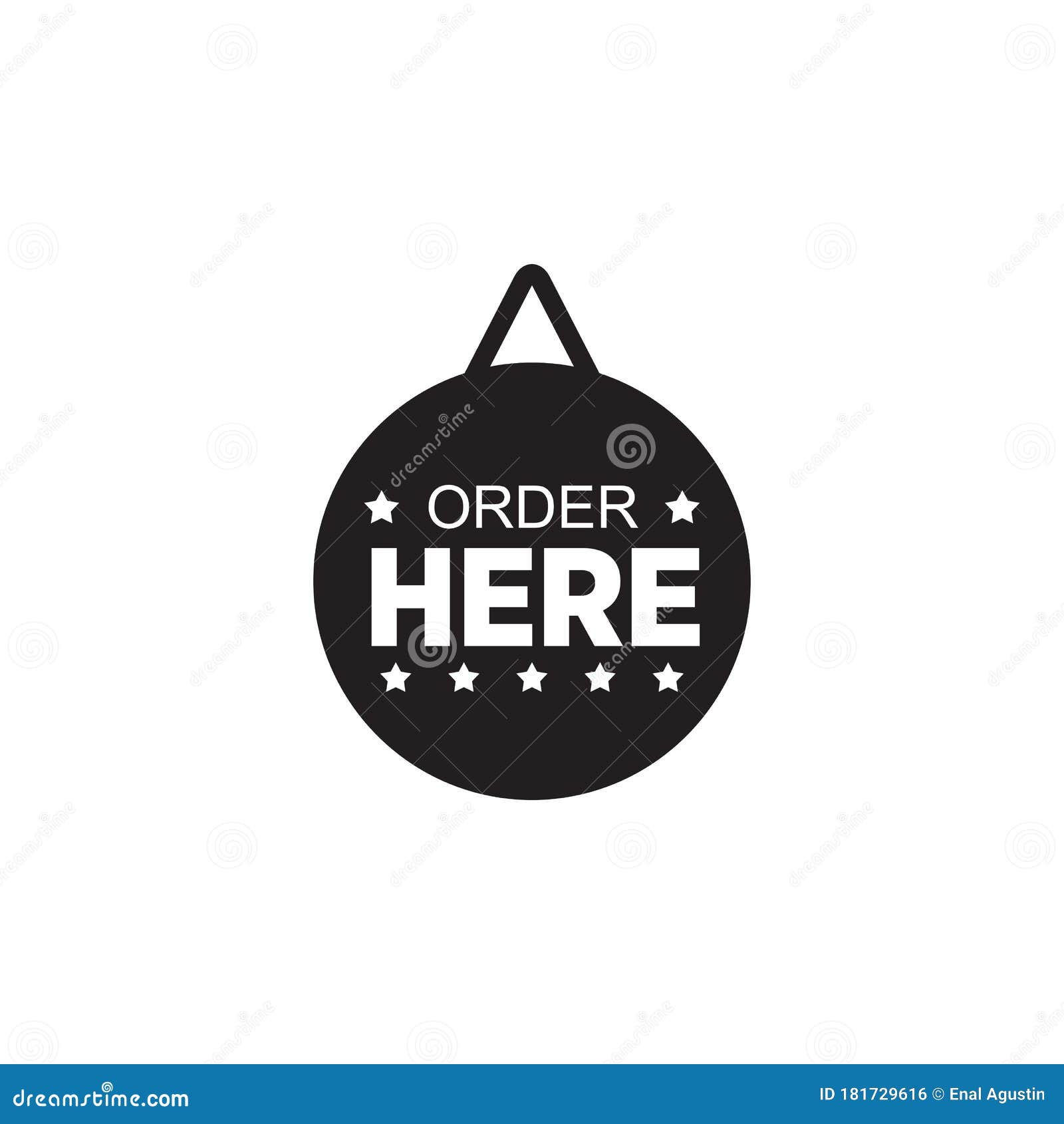 Order Sign Logo Design Template Stock Vector - Illustration of ...