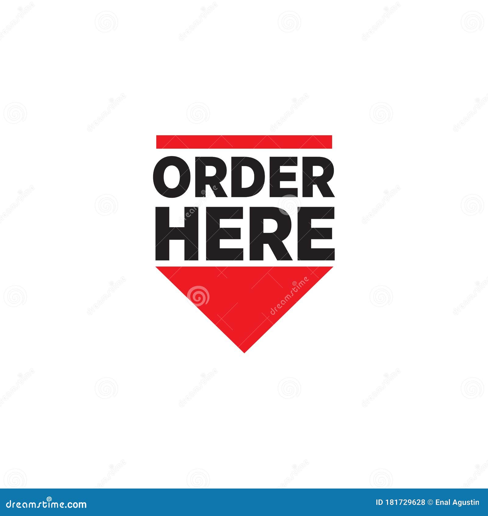 Order Sign Logo Design Template Stock Illustration - Illustration of ...