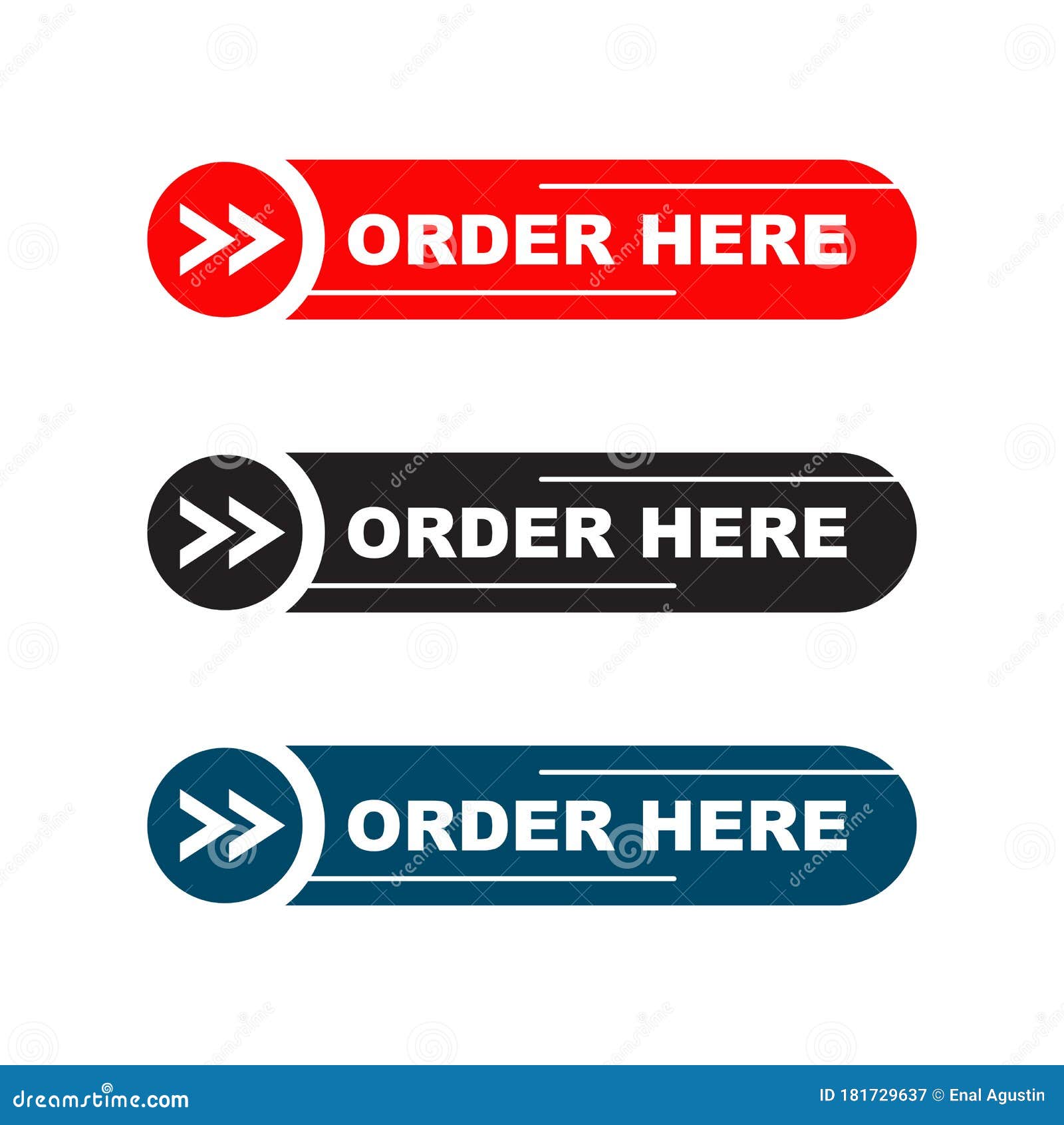 Order Sign Logo Design Template Stock Illustration - Illustration of ...