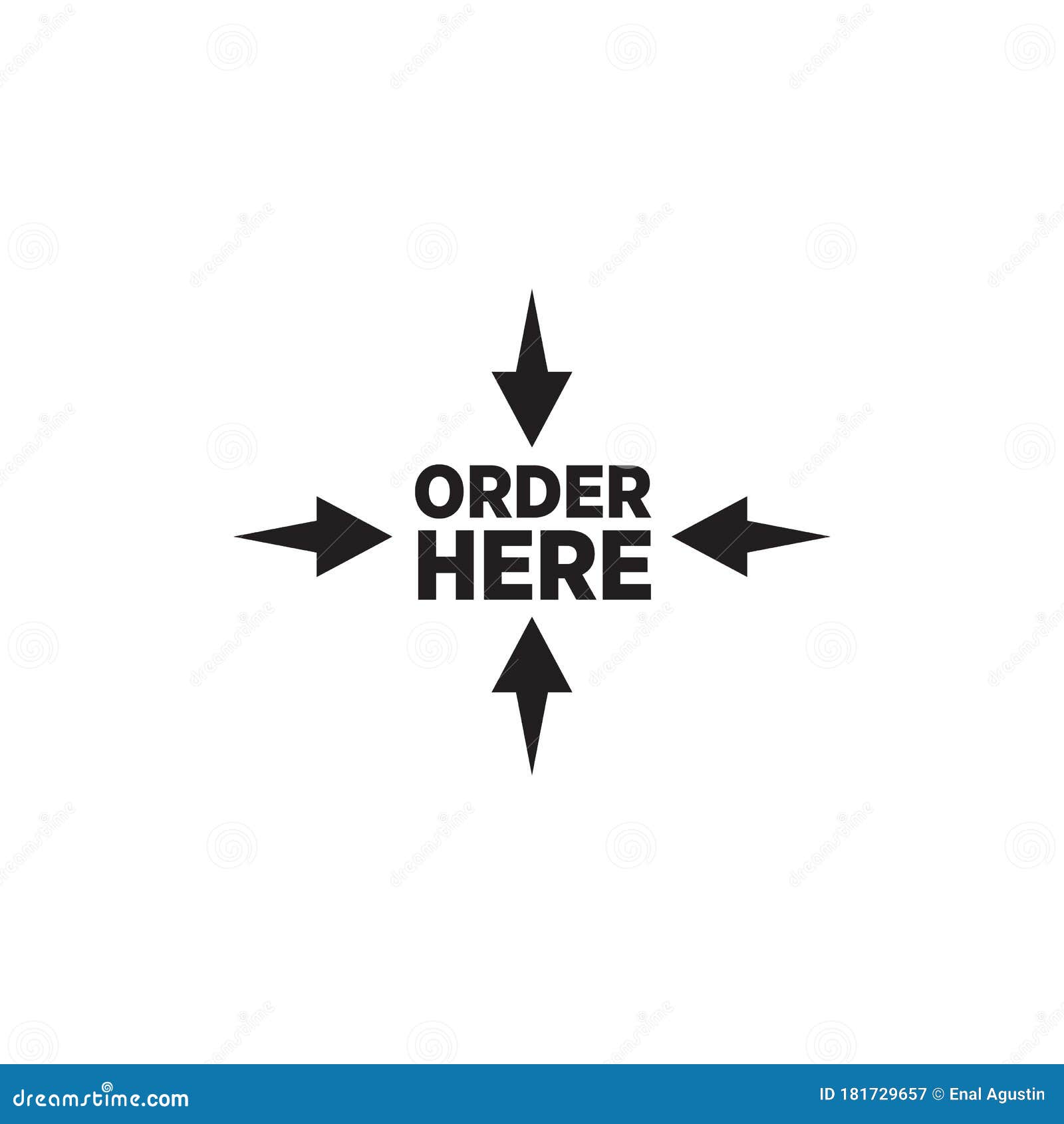 Order Sign Logo Design Template Stock Illustration - Illustration of ...