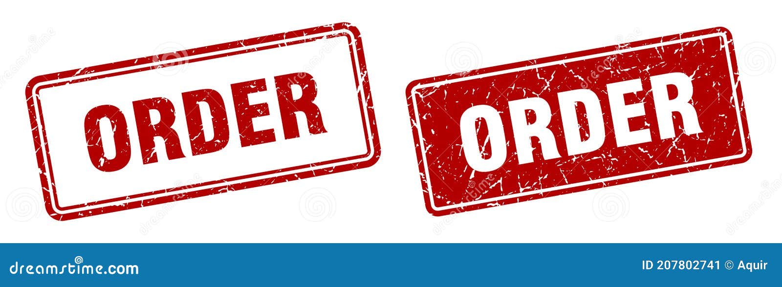 Order Stamp Set. Order Square Grunge Sign Stock Vector - Illustration ...