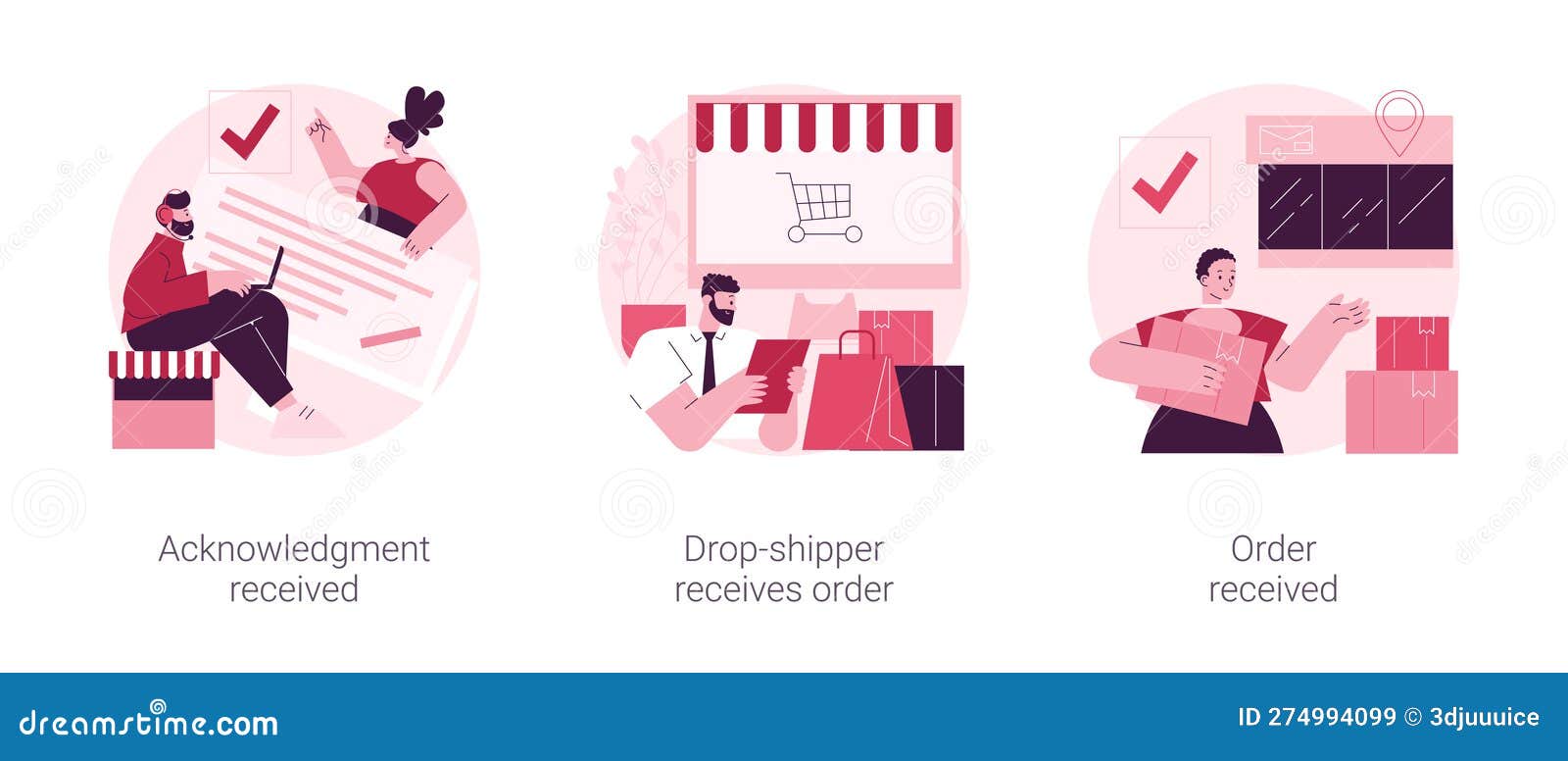 Order Status Abstract Concept Vector Illustrations. Stock Vector ...