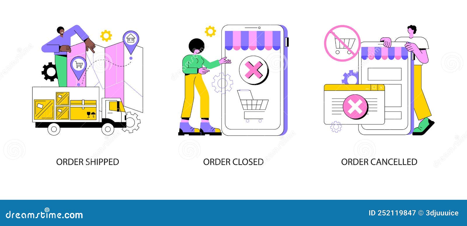 Order Status Abstract Concept Vector Illustrations. Stock Vector ...