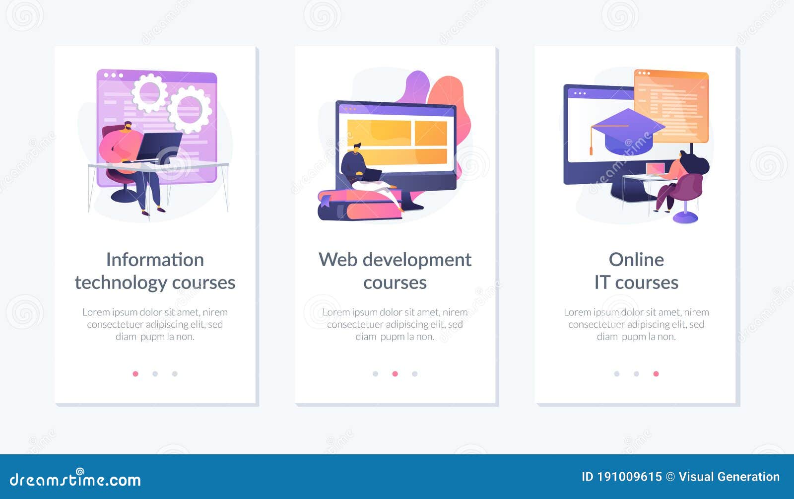 Order Status App Interface Template. Stock Vector - Illustration of ...