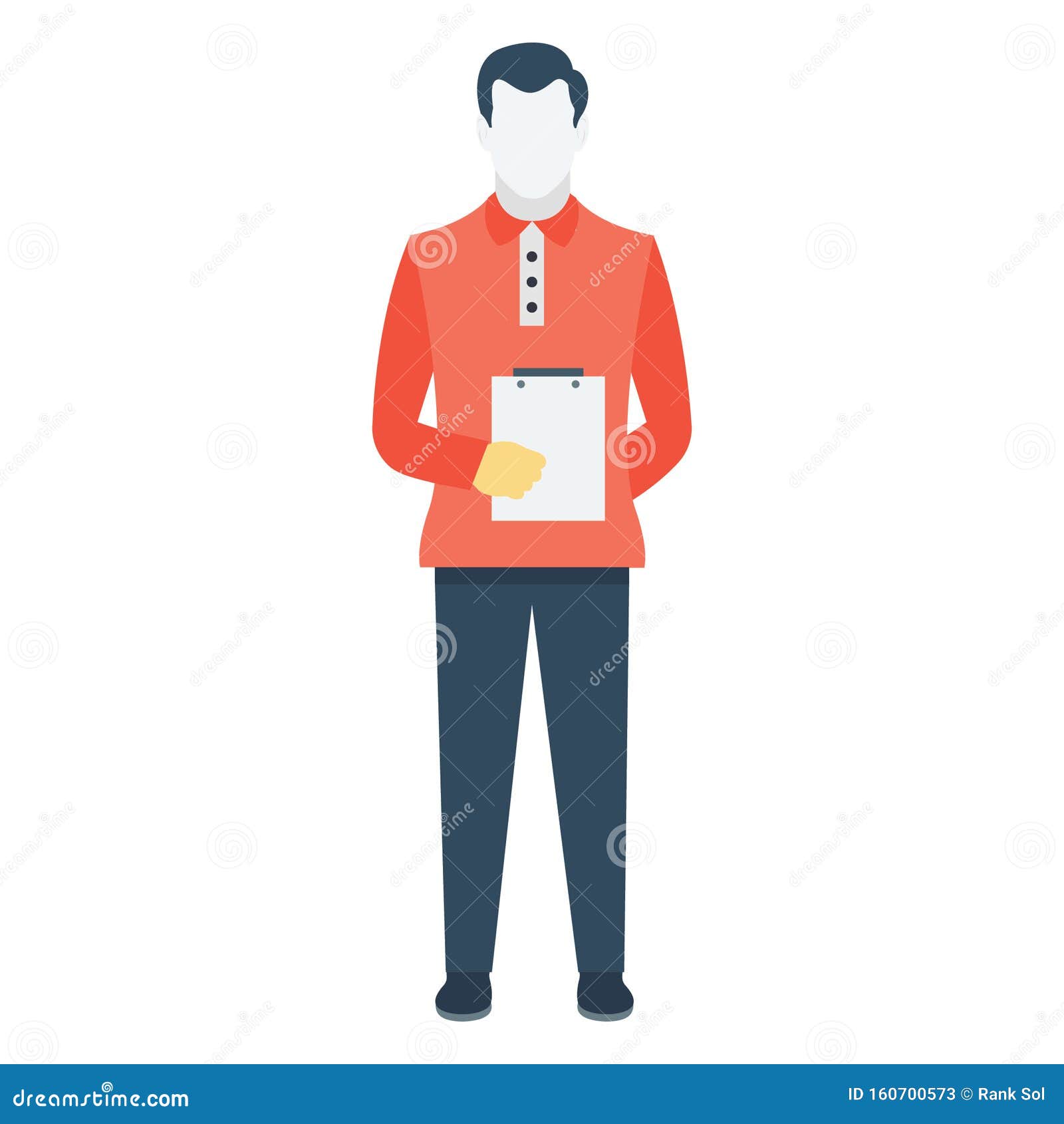 Order Taker Color Vector Illustration Icons Which Can Easily Modified ...