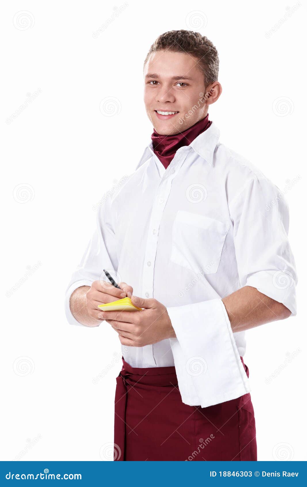 Order to the waiter stock image. Image of person, smiling - 18846303