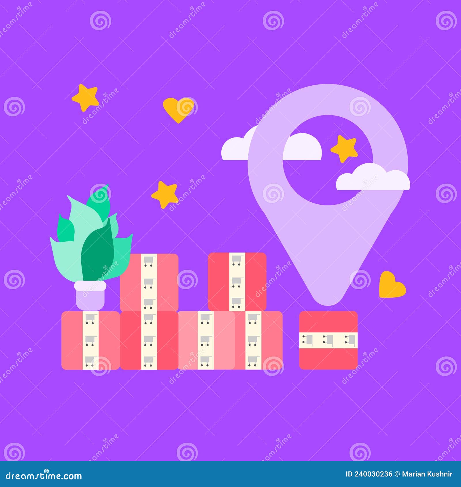 Order Tracking concept. stock vector. Illustration of smartphone ...