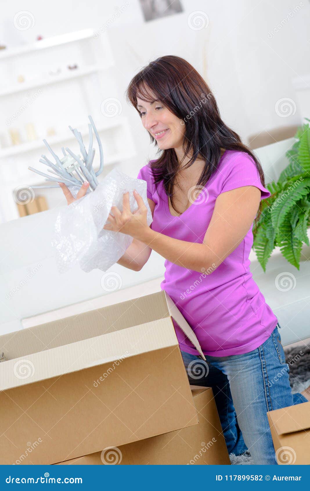 The ordered has arrived stock photo. Image of relocate - 117899582