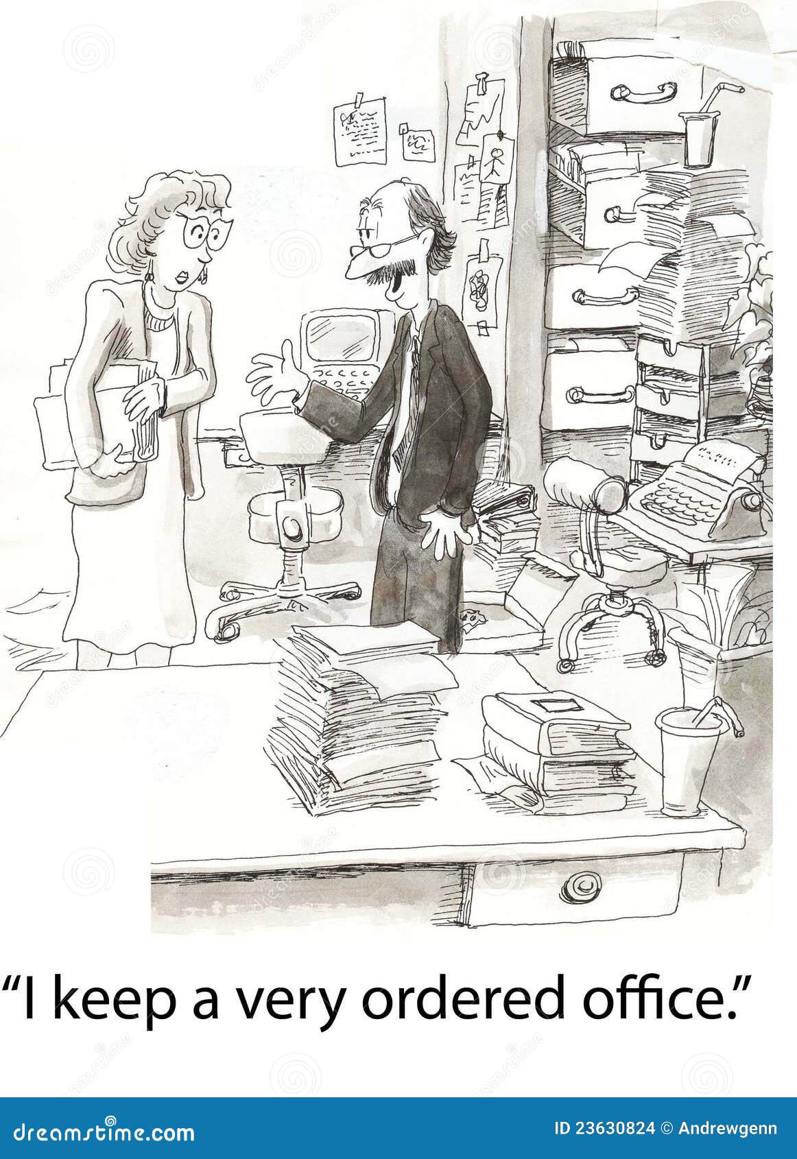 Funny Office Woman Messy Stock Illustrations – 6 Funny Office Woman ...