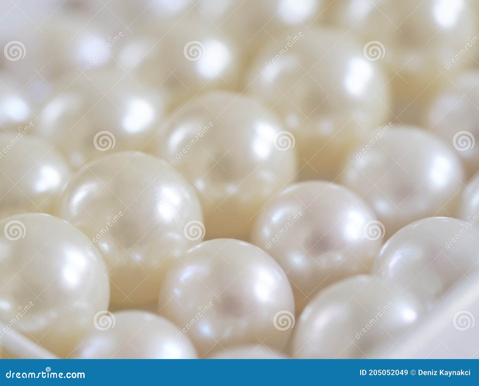 Ordered Pearls Background with Soft Focus Stock Image - Image of luxury ...