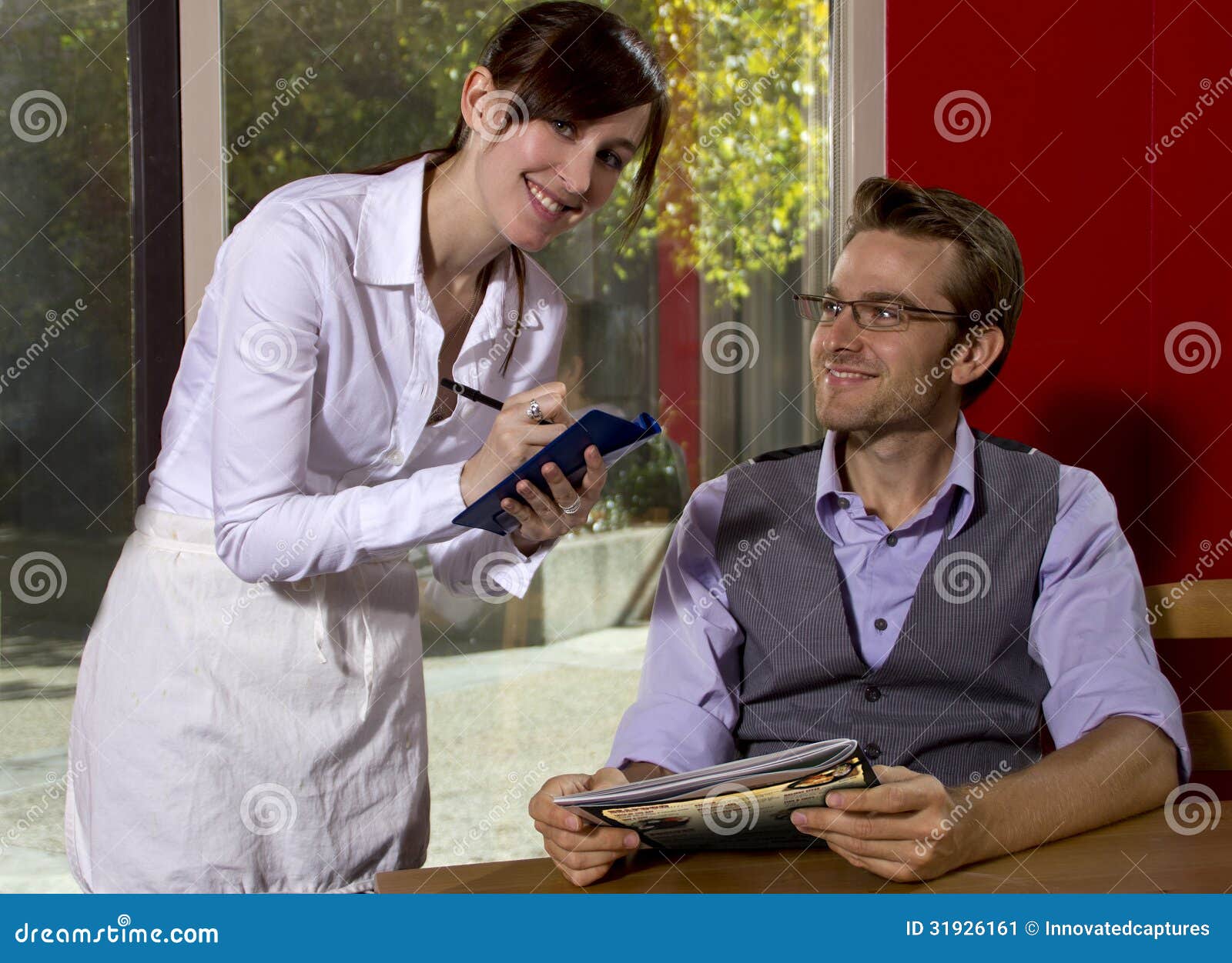 Ordering Food stock image. Image of order, server, diner - 31926161