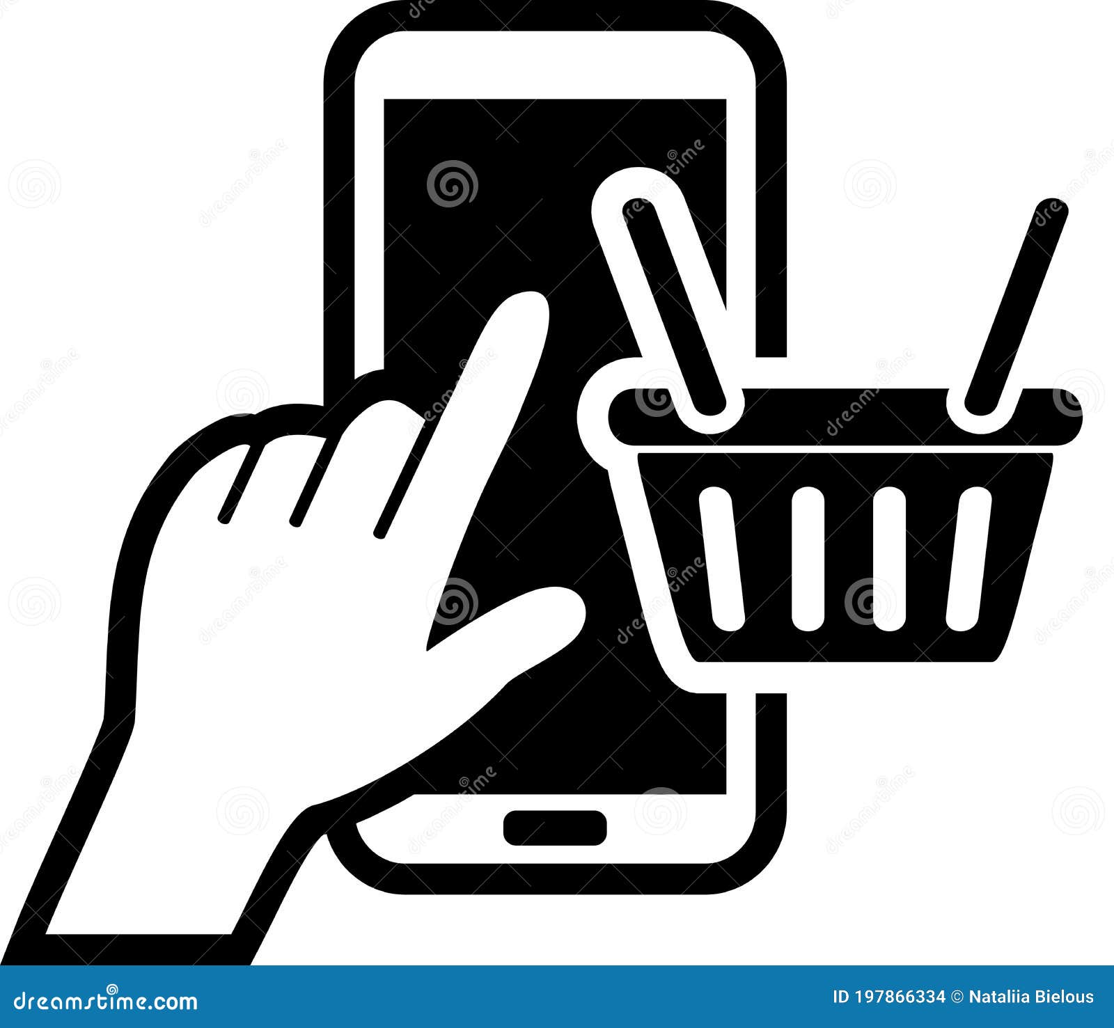 Ordering Goods. Icon for Logo and Design Stock Vector - Illustration of ...