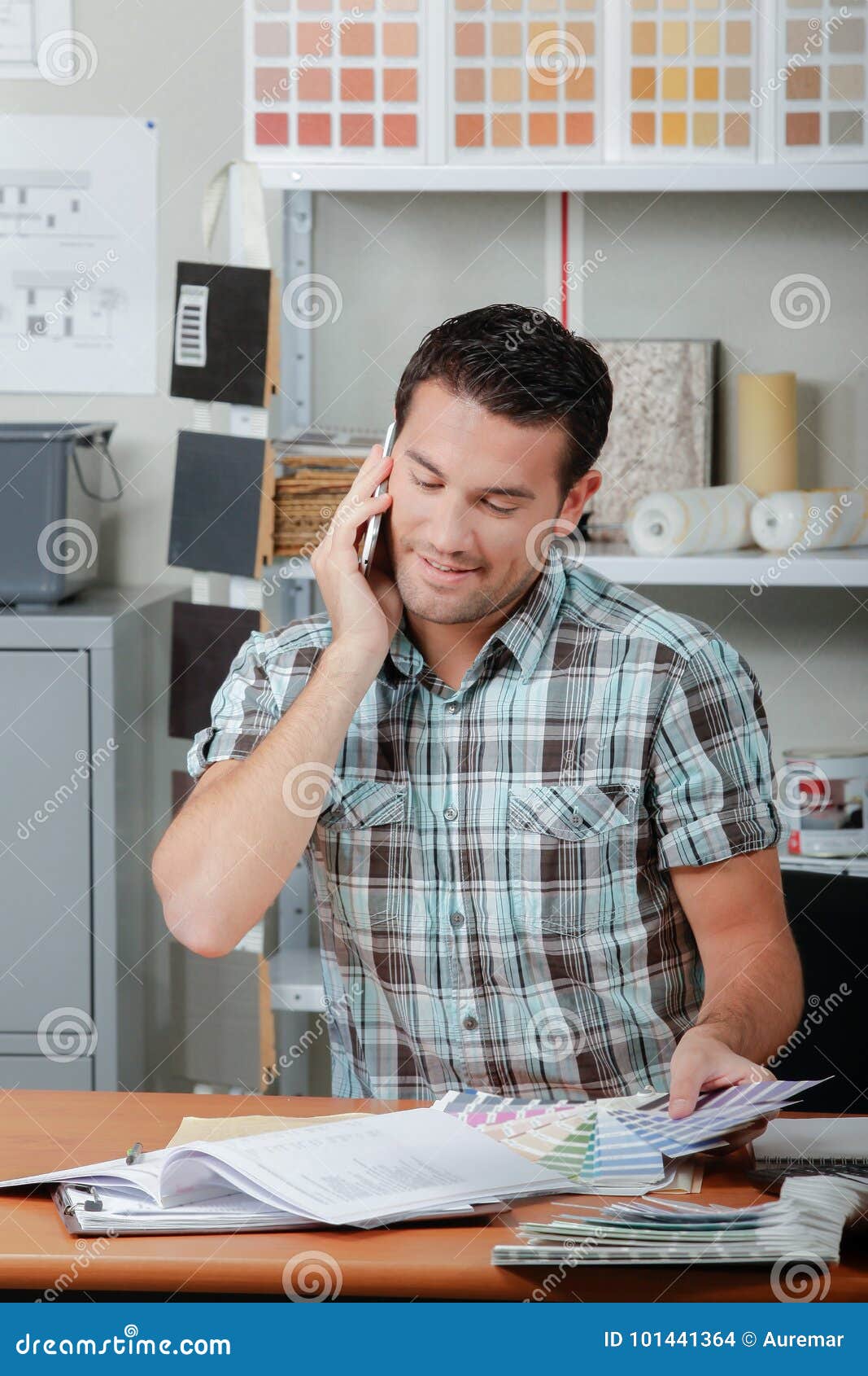 Ordering in new supplies stock photo. Image of lawyer - 101441364