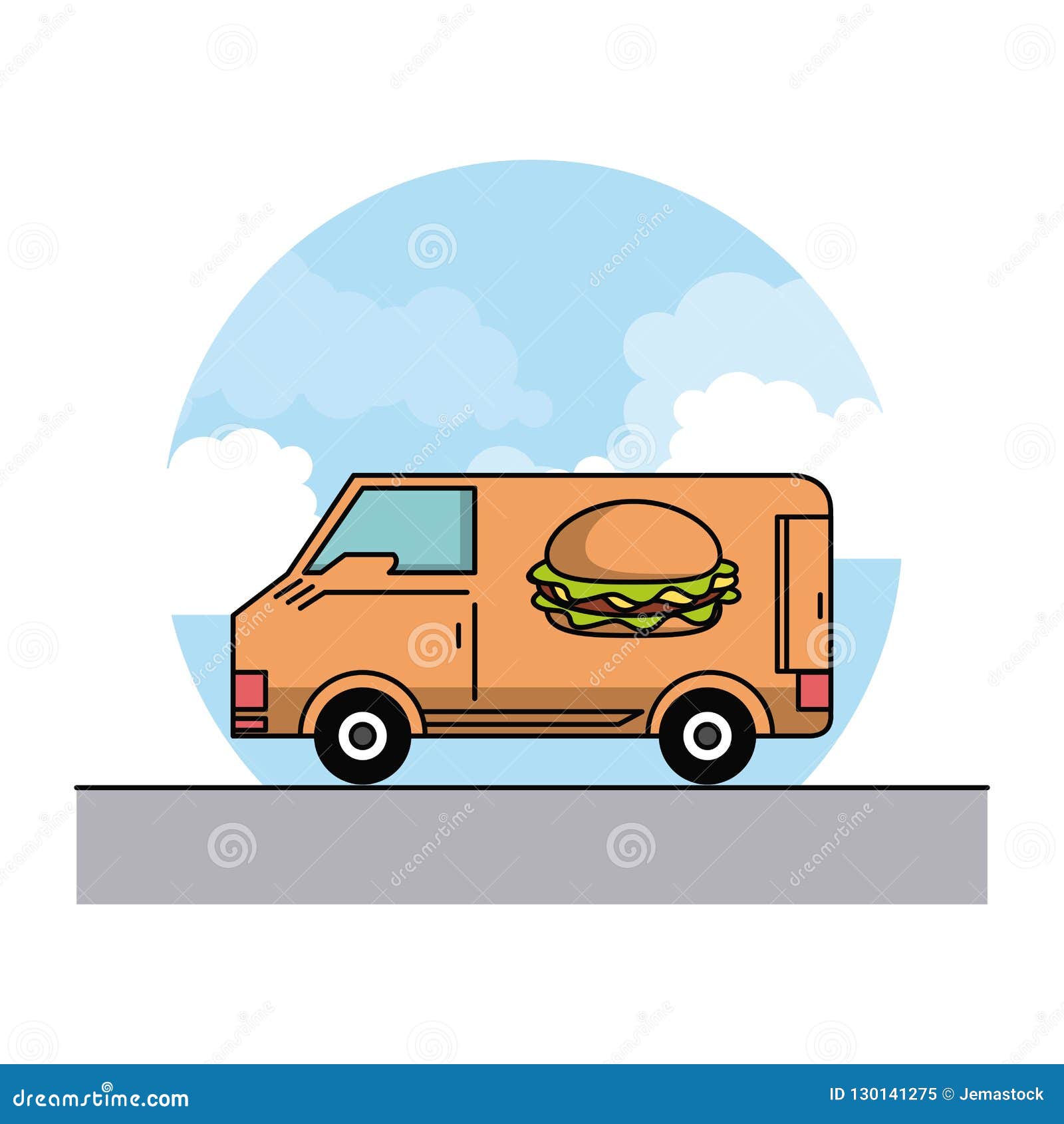 Orders and food deliveries stock vector. Illustration of express ...