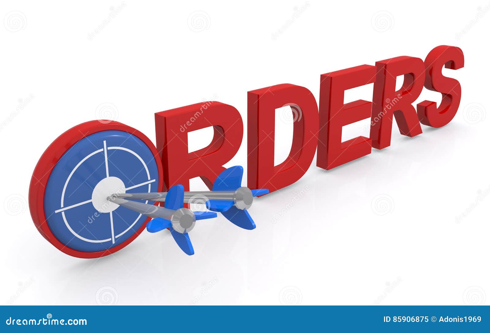 Orders graphics stock illustration. Illustration of darts - 85906875