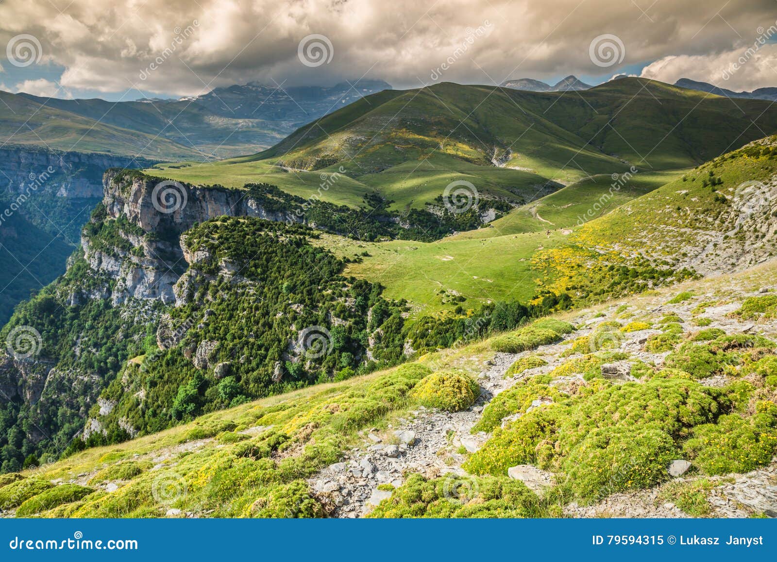 Ordesa Y Monte Perdido National Park Spain Stock Image - Image of cliff ...