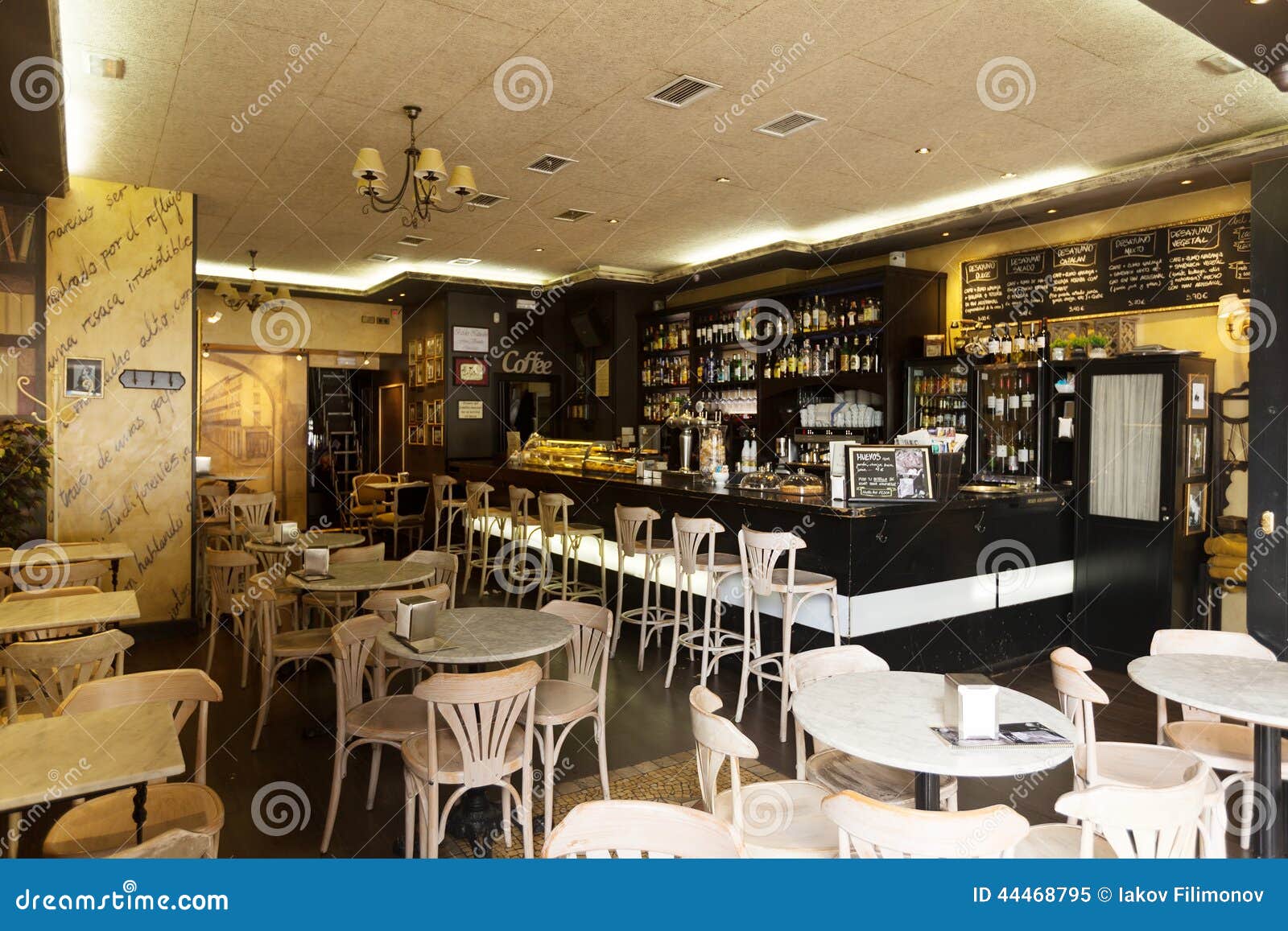 Ordinary cafe in Logrono editorial image. Image of rioja - 44468795