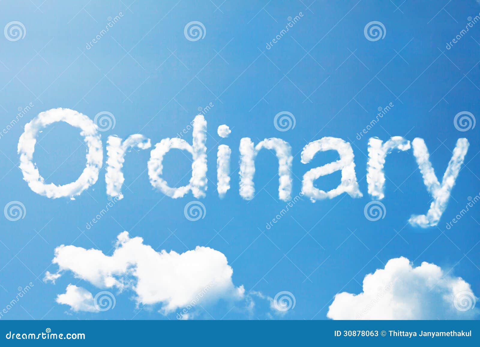 Ordinary cloud word stock image. Image of ordinary, outside - 30878063