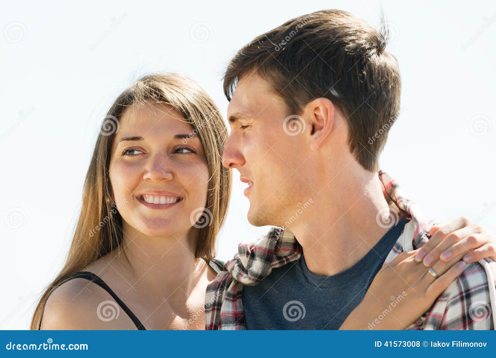 Ordinary Couple Having Romantic Date Stock Photo - Image of european ...