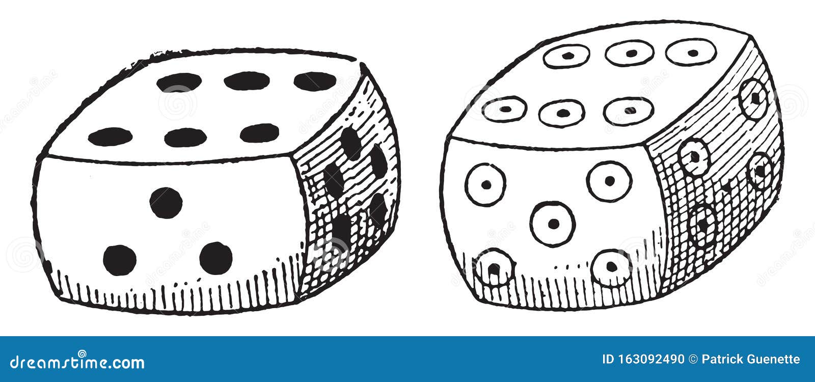 Dice Vintage Seamless Texture Vector Illustration | CartoonDealer.com ...