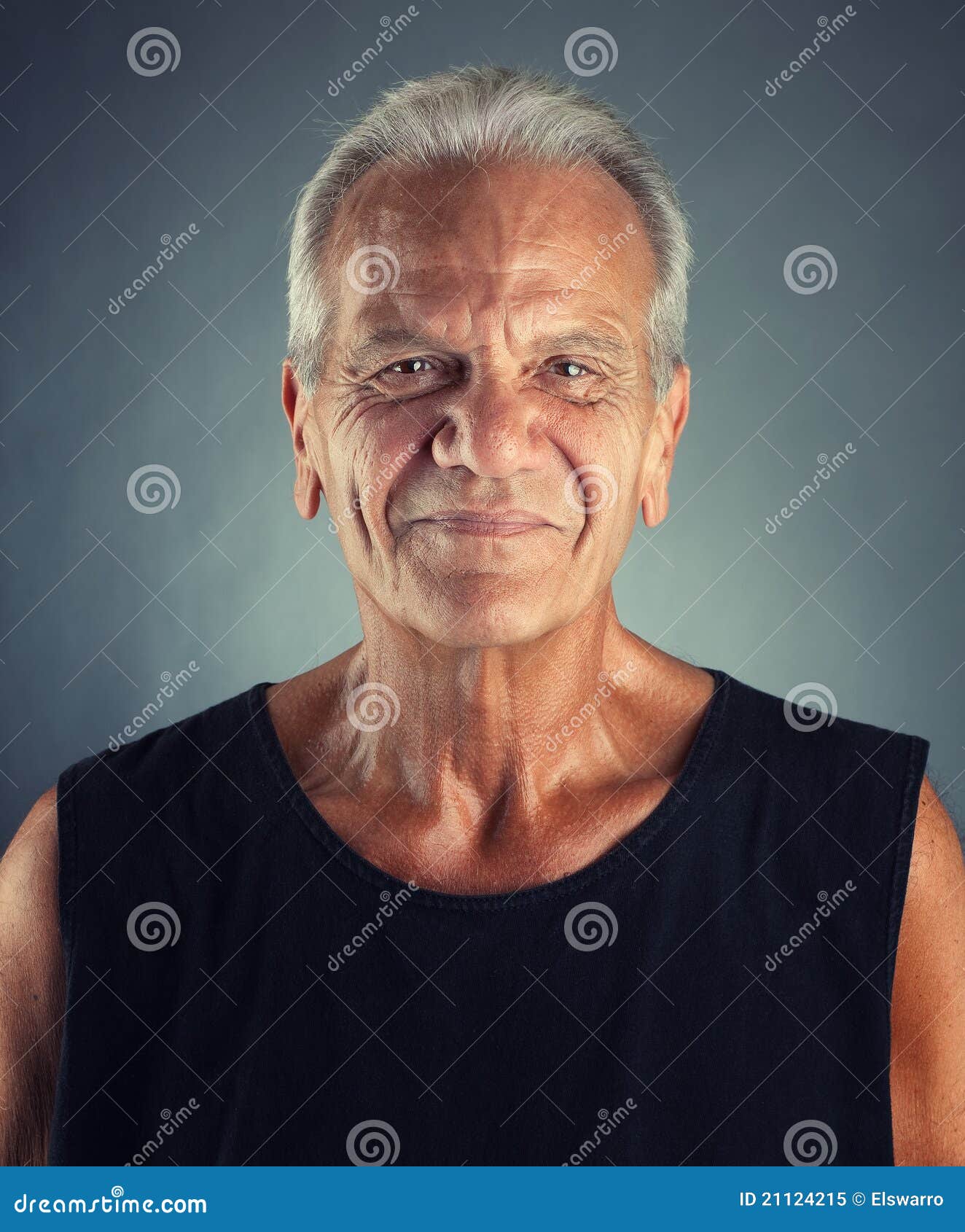 Ordinary Elderly Man Portrait Stock Image - Image of relaxation, real ...