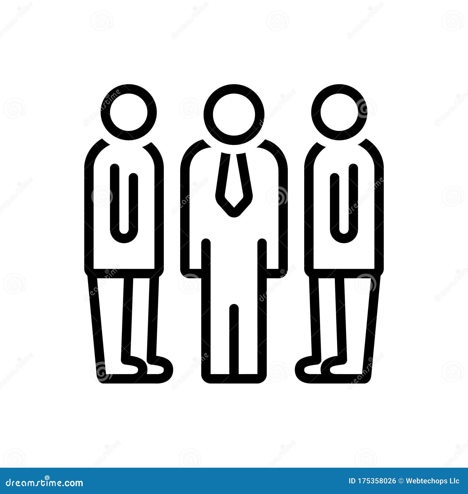 Black Line Icon for Ordinary, Normal and General Stock Vector ...