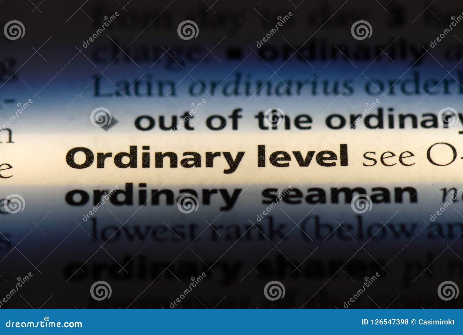 Ordinary level stock photo. Image of macro, page, concept - 126547398