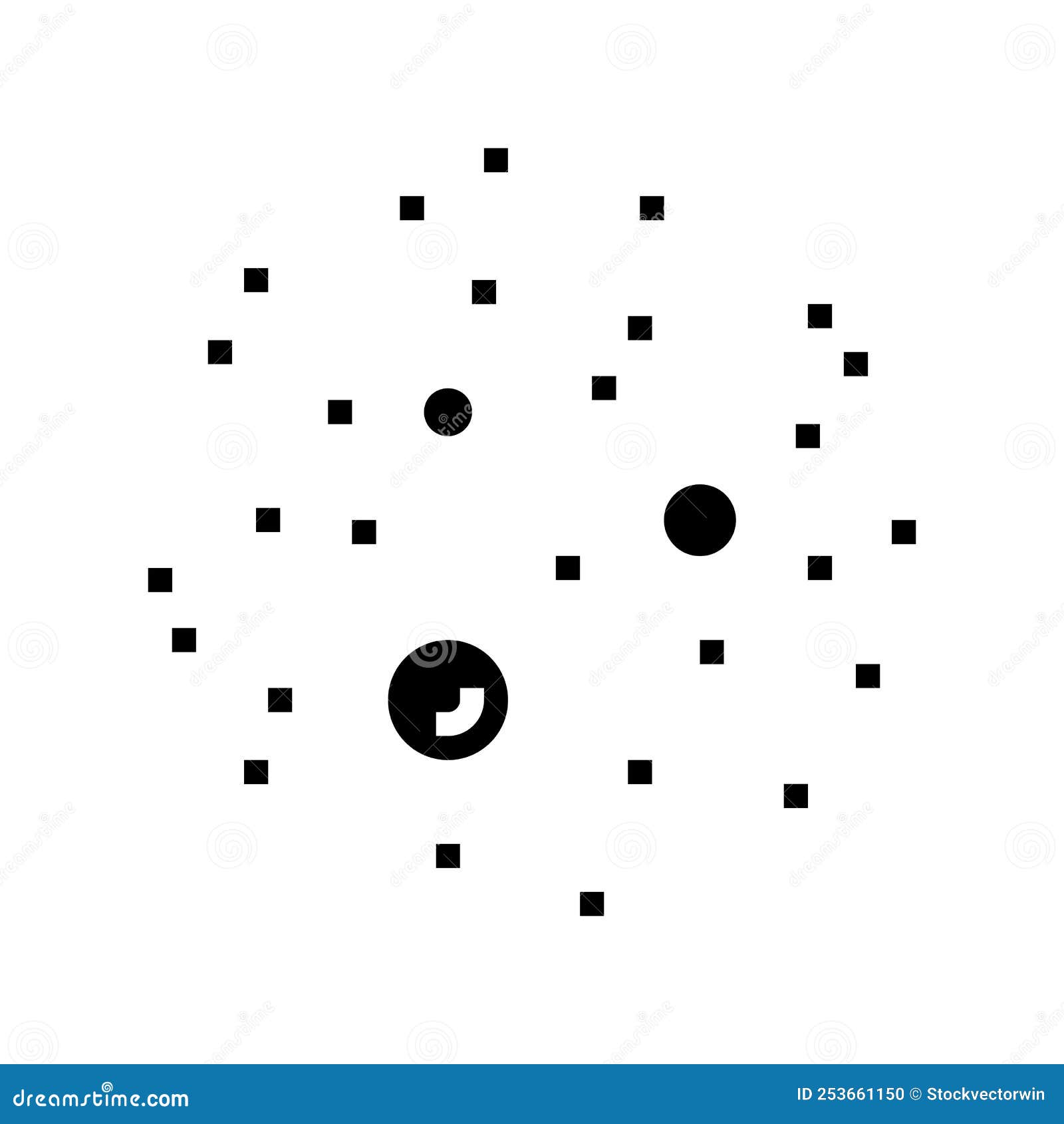 Ordinary Mole Glyph Icon Vector Illustration Stock Illustration ...