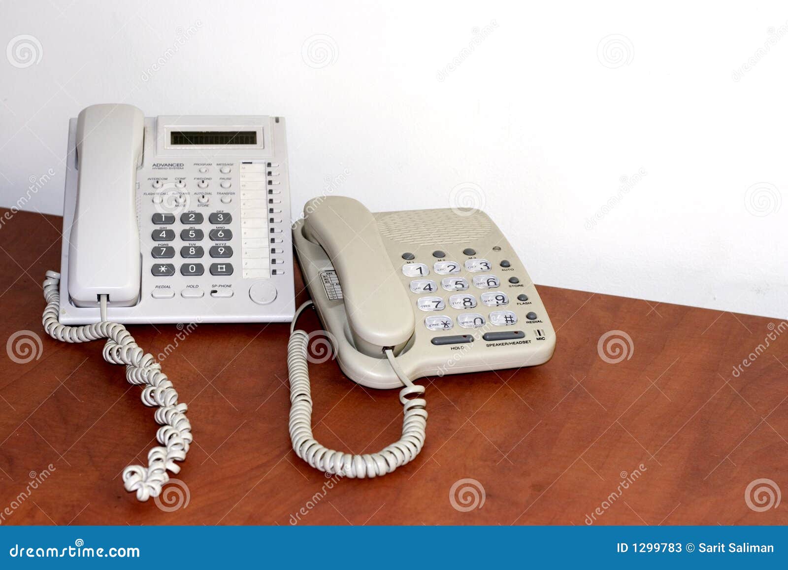 Ordinary office telephone stock image. Image of answer - 1299783