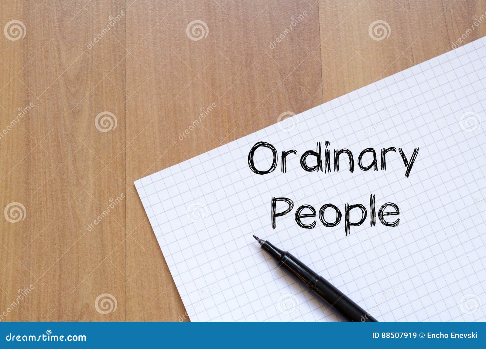 Ordinary People Write on Notebook Stock Image - Image of successful ...