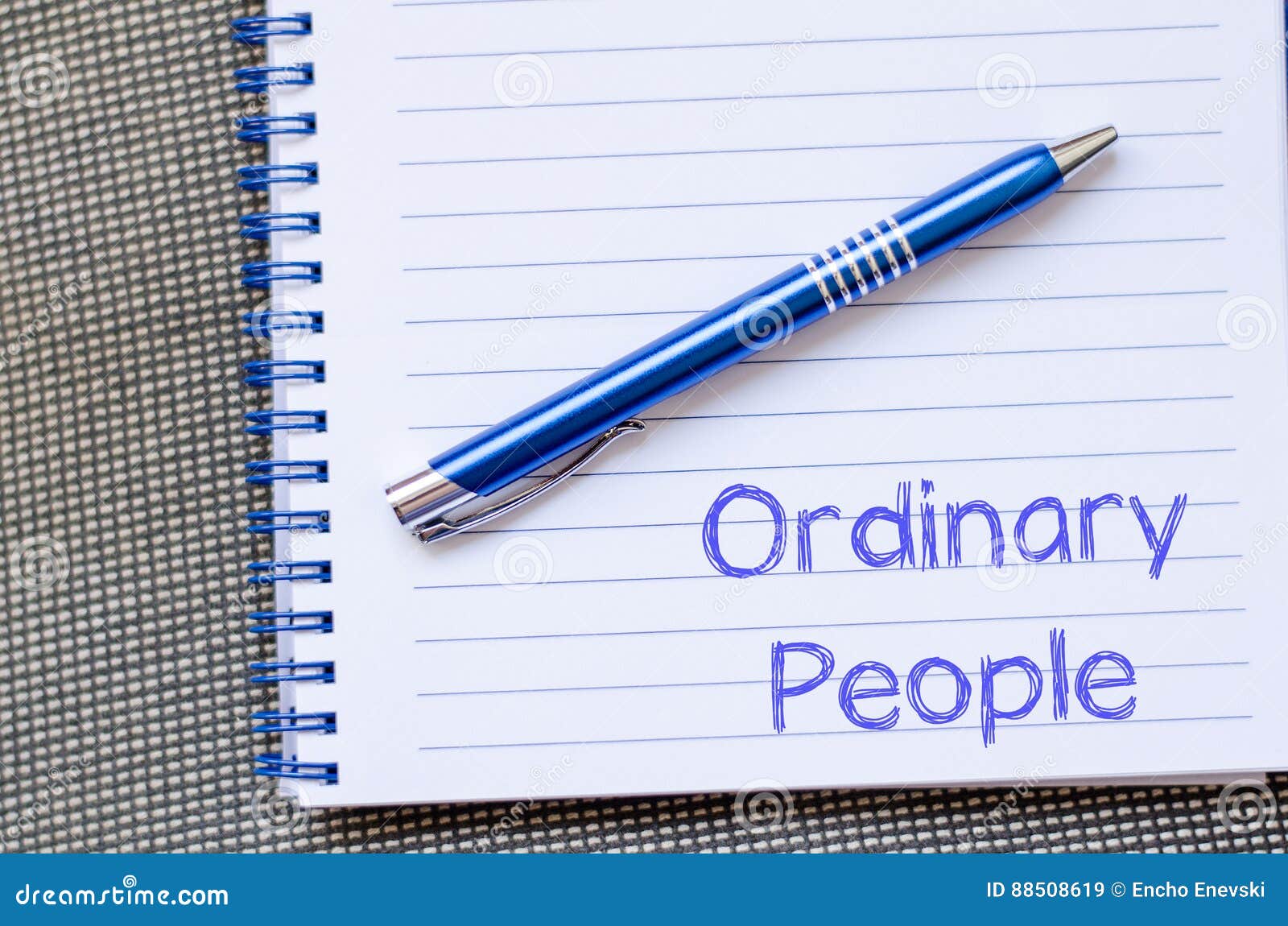 Ordinary People Write on Notebook Stock Image - Image of ordinary ...