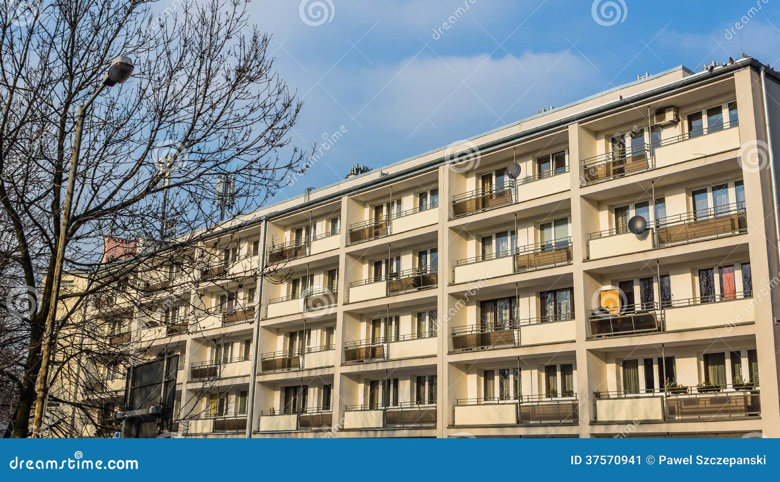 Ordinary residential block stock image. Image of architecture - 37570941