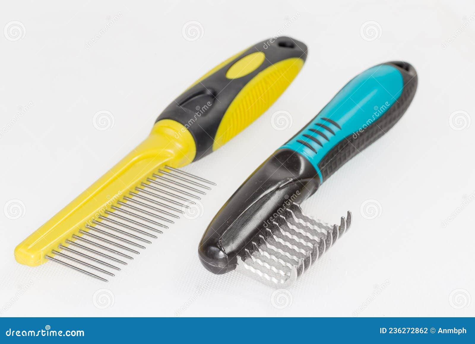 Ordinary Teeth and Special Blades of Combs Pets Hair Stock Photo ...